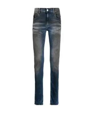 1017 Alyx 9sm Slim-cut Washed Jeans With Logo Decals