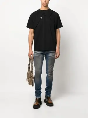 1017 Alyx 9sm Slim-cut Washed Jeans With Logo Decals