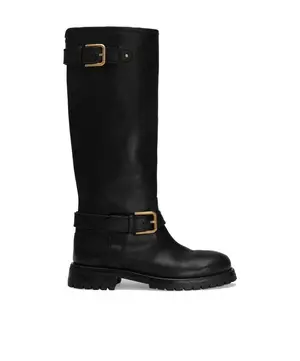 Dolce & Gabbana Buckled Knee-high Boots