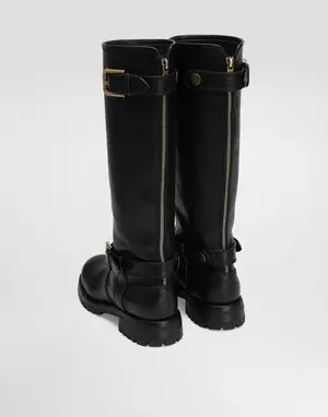 Dolce & Gabbana Buckled Knee-high Boots