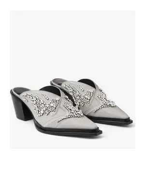 JIMMY CHOO Cece Mule Ii 60 Embellished Mules - Black