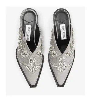JIMMY CHOO Cece Mule Ii 60 Embellished Mules - Black