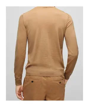 Hugo Boss Roll-neck Knitted Jumper - Brown