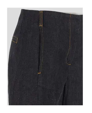 Tory Burch Princess Seam Pleated Jeans