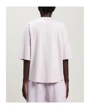 Palm Angels Logo Embroidered Drop Shoulder T-shirt