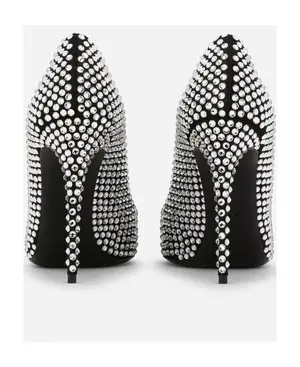 Dolce & Gabbana Embellished Pointed Toe Pumps - Black