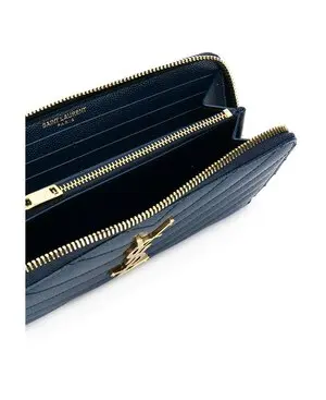 Saint Laurent Classic Logo Wallet - Blue