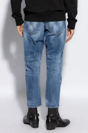 Dsquared2 Mid-rise Logo Detailed Jeans