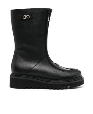 Ferragamo Logo Booties