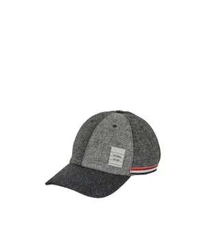 Thom Browne Wool Baseball Cap - Black