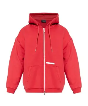 Dsquared2 Logo Detailed Zip-up Hoodie