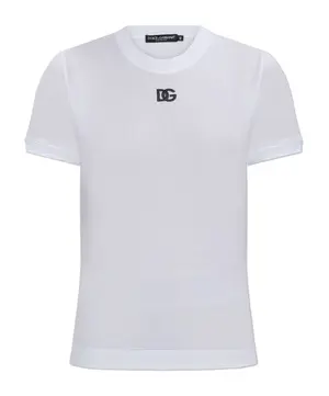 Dolce & Gabbana Logo Embroidered Crewneck T-shirt