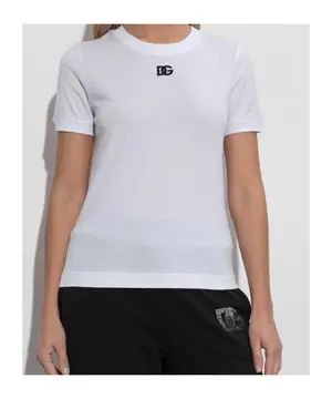 Dolce & Gabbana Logo Embroidered Crewneck T-shirt