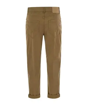 DONDUP Koons Loose Fit Jeans With Jewelled Buttons - Brown