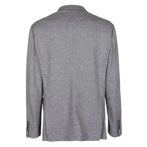 Brunello Cucinelli Single Breasted Jersey Blazer - Grey