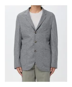 Brunello Cucinelli Single Breasted Jersey Blazer - Grey