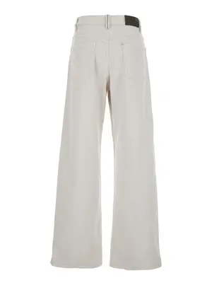 Brunello Cucinelli Straight-leg Jeans With Logo Patch