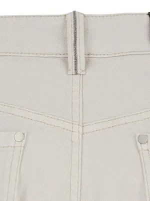 Brunello Cucinelli Straight-leg Jeans With Logo Patch