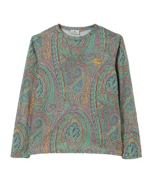 Etro Paisley Print Long Sleeve T-shirt