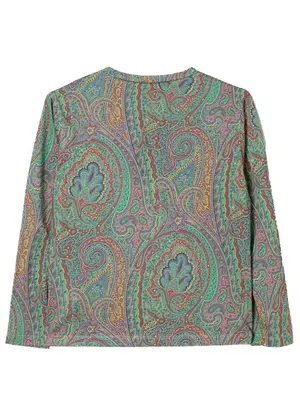 Etro Paisley Print Long Sleeve T-shirt