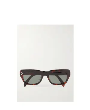 Celine D-frame Logo Sunglasses - Gray