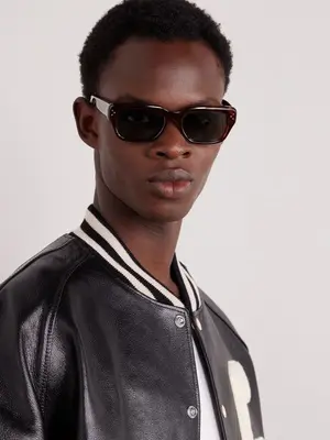 Celine D-frame Logo Sunglasses - Gray