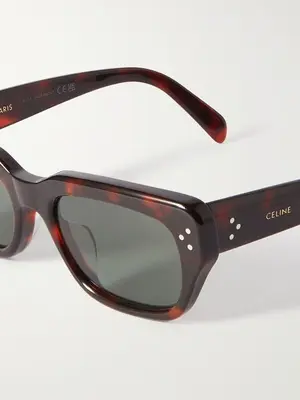 Celine D-frame Logo Sunglasses - Gray