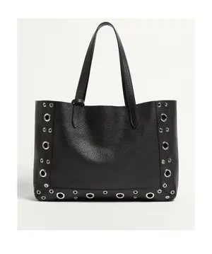Valentino Garavani Nellcôte' Logo Plaque Shoulder Bag - Black