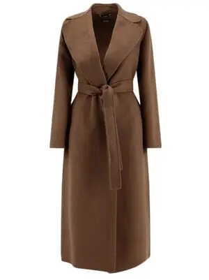 Max Mara Poldo Belted Long-sleeved Coat