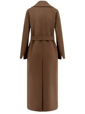 Max Mara Poldo Belted Long-sleeved Coat