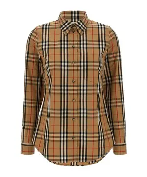 Burberry Checked Long-sleeve Shirt - No