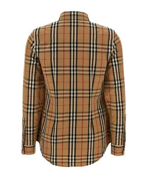 Burberry Checked Long-sleeve Shirt - No