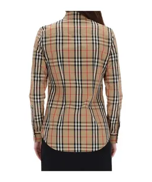 Burberry Checked Long-sleeve Shirt - No