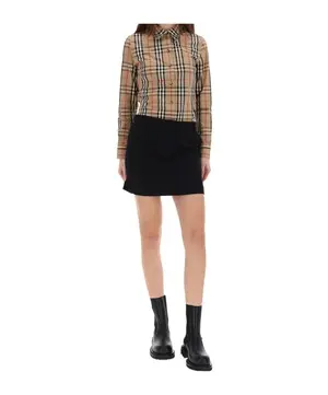 Burberry Checked Long-sleeve Shirt - No