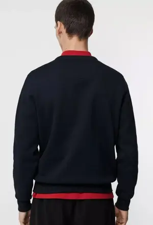 Burberry Equestrian Knight Logo Embroidered Hoodie