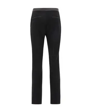 Max Mara Satin-trim Slim-cut Trousers