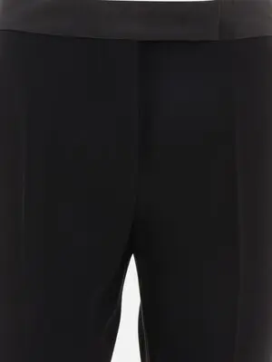 Max Mara Satin-trim Slim-cut Trousers