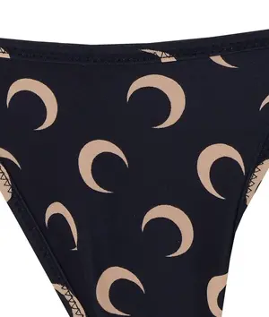 MARINE SERRE Moon-print Triangle Bikini