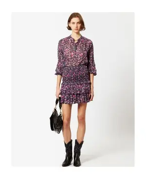 Isabel Marant Étoile Naomi Ruffled Mini Skirt - Multicolor