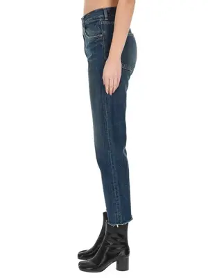 MAISON MARGIELA Straight-leg Denim Jeans With Raw Edge Hem