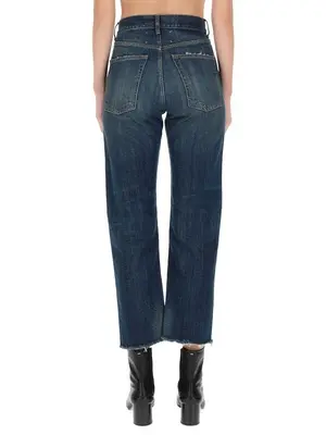 MAISON MARGIELA Straight-leg Denim Jeans With Raw Edge Hem