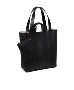 LANVIN Ballade North South Logo Embossed Tote Bag