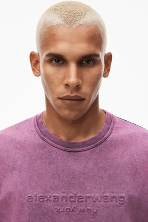Alexander Wang Crewneck T-shirt With Embossed Logo