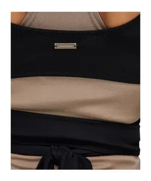 FERRAGAMO Wrap Front Long Sleeve Top