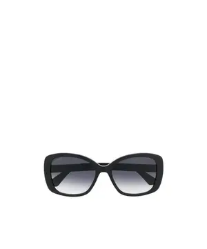 Gucci Oversized Square Frame Sunglasses With Gradient Lenses - Black