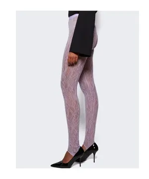 Wardrobe.NYC Lace Stirrup Leggings - Gray