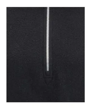 RIER Half-zip Wool Sweatshirt - Black