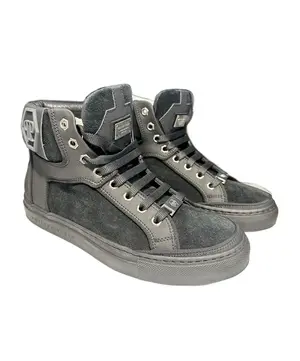 Philipp Plein High-top Lace-up Sneakers With Logo Detail