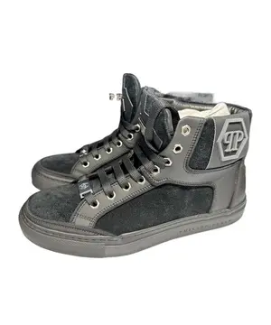Philipp Plein High-top Lace-up Sneakers With Logo Detail
