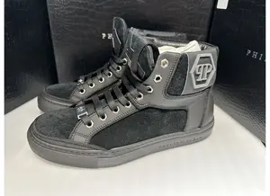 Philipp Plein High-top Lace-up Sneakers With Logo Detail